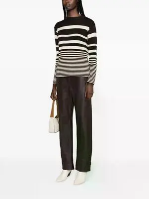 Gianfranco Ferre 2000s Striped Virgin Wool Jumper