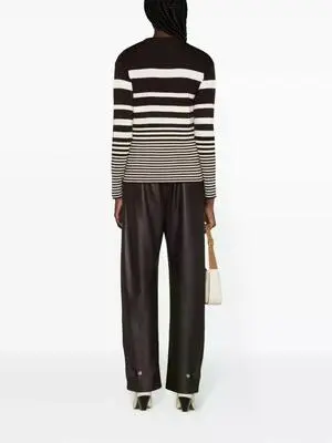 Gianfranco Ferre 2000s Striped Virgin Wool Jumper