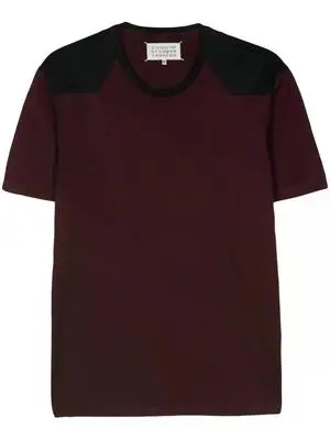 MAISON MARGIELA 2000s Four-stitch-logo T-shirt - Red