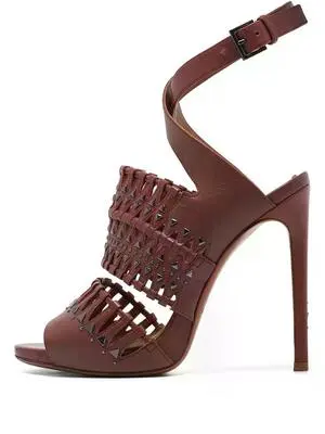 Alaïa Laser-cut Ankle Strap Sandals