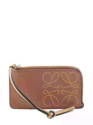 Loewe 2010s Anagram Zip Leather Wallet - Brown
