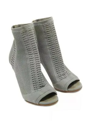 GIANVITO ROSSI Knit Peep-toe Stiletto Boots