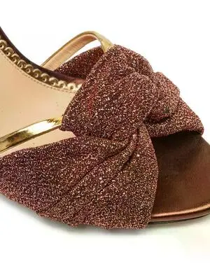 CHARLOTTE OLYMPIA 100mm Twisted Lurex Sandals