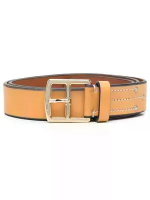 Gianfranco Ferre 1990s Stud-detail Belt - Orange