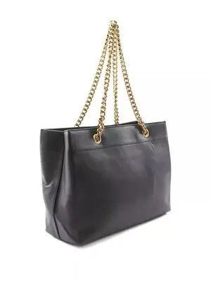 Balenciaga 2010s Chain Leather Shoulder Bag - Black