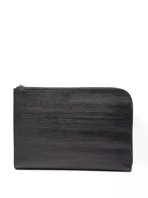 LOUIS VUITTON Epi Pochette Jour Pm Clutch Bag - Black
