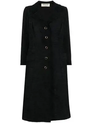 A.N.G.E.L.O. VINTAGE CULT 1960s Single-breasted Velvet Coat - Black