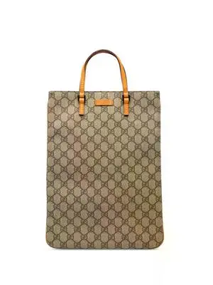 Gucci Gg Supreme Tote Bag - Brown