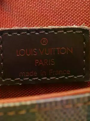 LOUIS VUITTON 2000 Damier Ebene Portobello Crossbody Bag - Brown