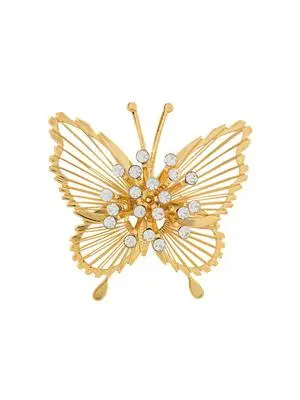 MONET 1980s Butterfly Brooch - Gold