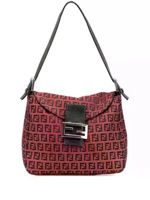Fendi Zucca Canvas Mamma Shoulder Bag