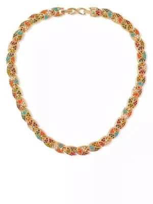 SUSAN CAPLAN 1990s D'orlan Crystal-embellished Necklace - Gold