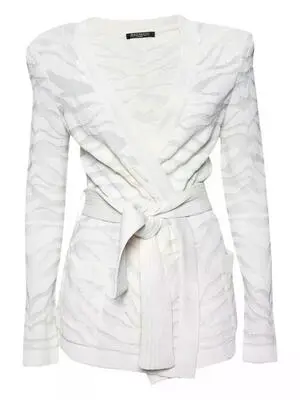 Balmain Belted Cardigan