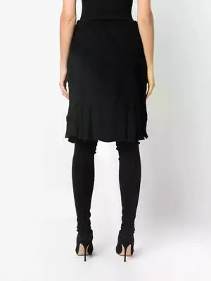 Dior 1990s Flared-hem Knitted Skirt