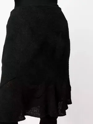 Dior 1990s Flared-hem Knitted Skirt