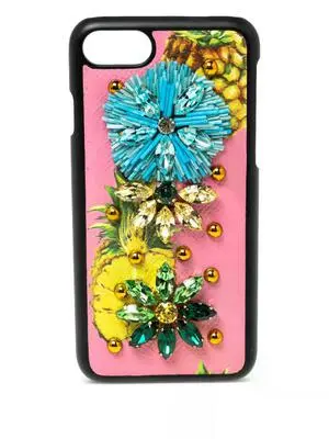 Dolce & Gabbana Embellished Iphone 7 Case - Pink