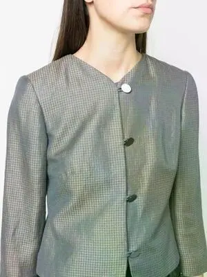 Giorgio Armani 2000s Checkered Jacket