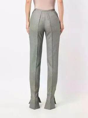 Gianfranco Ferre 1990s Houndstooth High-waisted Trousers