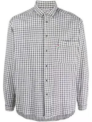 Moschino 1990s Checkered Press-stud Shirt