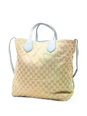 Gucci Gg Canvas Reversible Tote Satchel