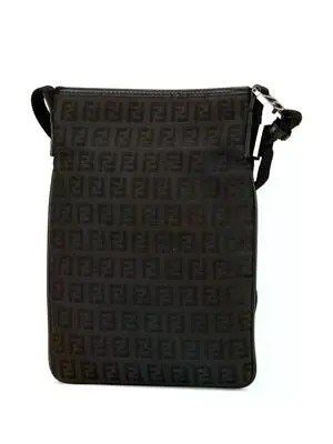 Fendi 2000-2010 Zucchino Canvas Crossbody Bag