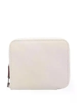 Hermès 2023 Epsom Azap Silk'in Round Wallet Small Wallets - White