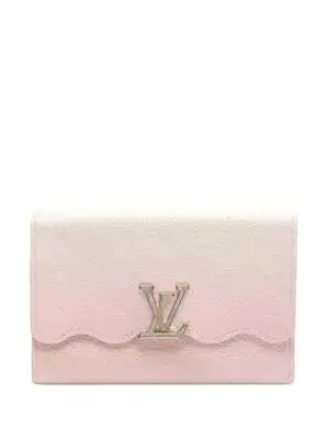 LOUIS VUITTON 2021-2025 Grained Calfskin The Pool Capucines Compact Wallet Small Wallets - Pink
