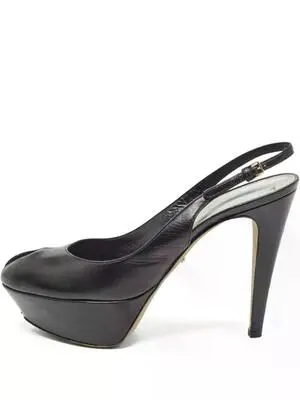 SERGIO ROSSI Peep-toe Platform Pumps