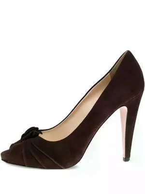 Prada 110mm Leather Heeled Pumps