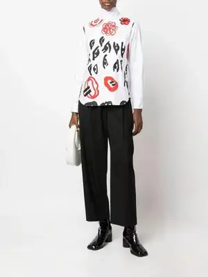 Comme Des Garçons 2006 Graphic Painterly-print Blouse
