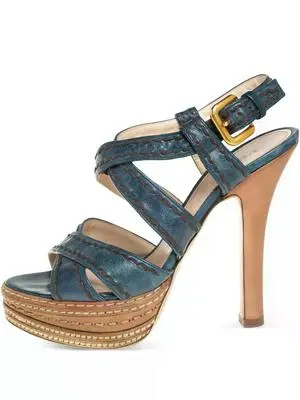 Prada 120mm Platform Cross-strap Sandals