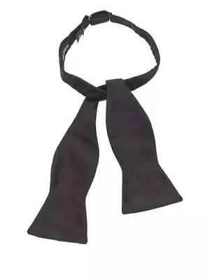 Giorgio Armani Satin Bow Tie - Black