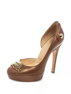 Versace 130mm Leather Pumps