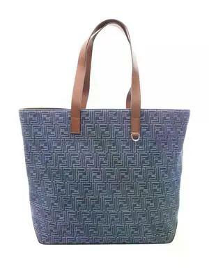 Fendi Jacquard Ff Shopping Tote Bag