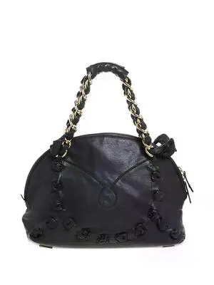 Gianfranco Ferre Chain-detail Leather Tote Bag