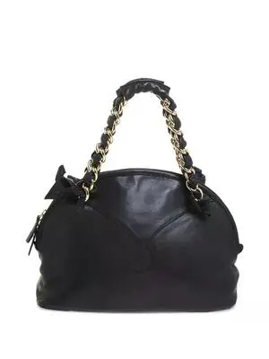 Gianfranco Ferre Chain-detail Leather Tote Bag