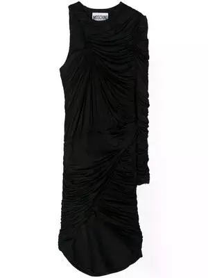Moschino 2000s Draped Midi Dress
