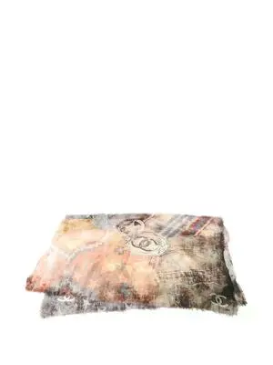 Chanel 20th Century Cc Cashmere Scarf Scarves