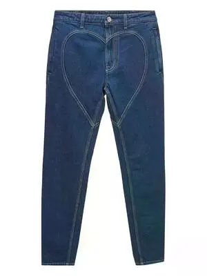 Burberry Contrast Stitching Jeans For Women