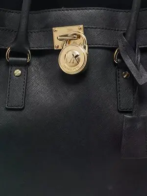 Michael Kors Hamilton Lock-motif Tote Bag - Black