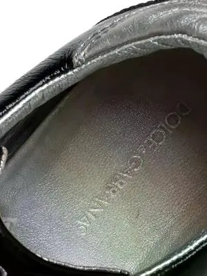 Dolce & Gabbana Metallic Leather Sneakers