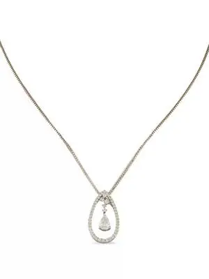 LB EXCLUSIVE Platinum Diamond Necklace - Silver