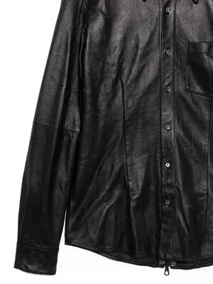 A.N.G.E.L.O. VINTAGE CULT 1990s Button-up Leather Shirt