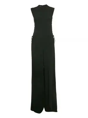 Stella McCartney Crepe Tie-detail Jumpsuit - Black