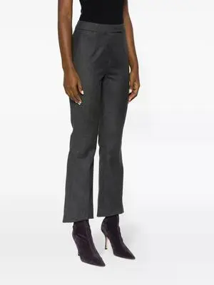 John Galliano 1990s Straight-leg Wool Trousers - Grey