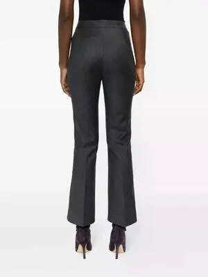 John Galliano 1990s Straight-leg Wool Trousers - Grey
