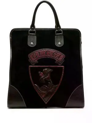 Gucci Coat Of Arms Patch Tote