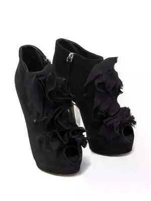GIUSEPPE ZANOTTI 150mm Ruffled Platform Boots