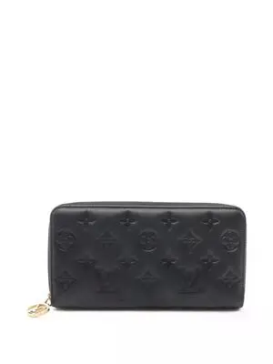 LOUIS VUITTON 2021 Monogram Zipper Wallet - Black