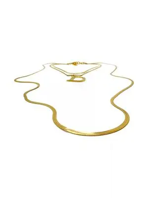 Dior 1980s D Drop-pendant Necklace